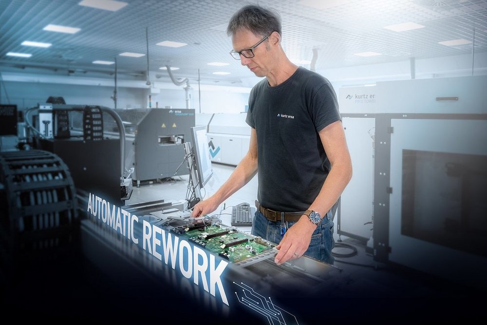 Highly automated component repair for sustainable electronics production